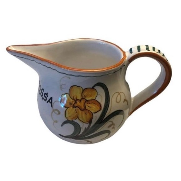 Dining | Italian Deruta Handpainted Pitcher | Poshmark